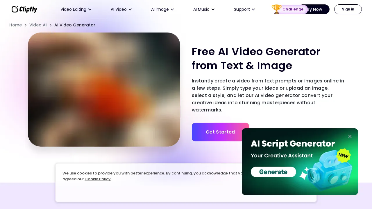 Clipfly AI Video Generator - BestofAI